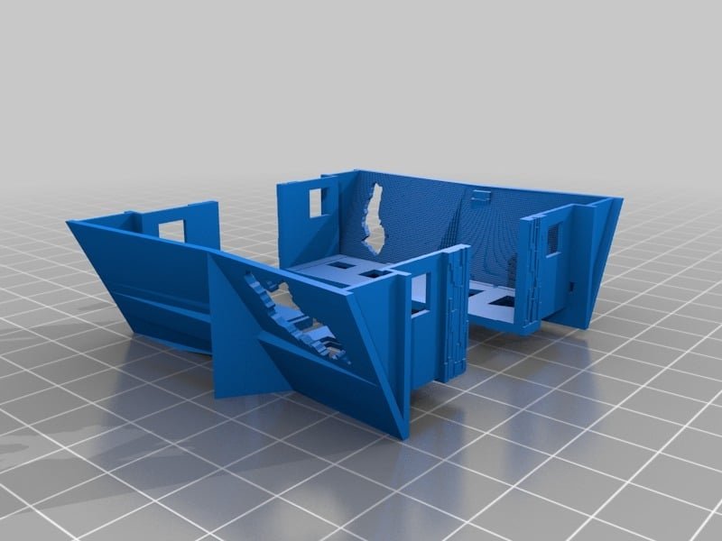 Old House N-Scale 3D Printer Model Download Free STL File - 3axis.co