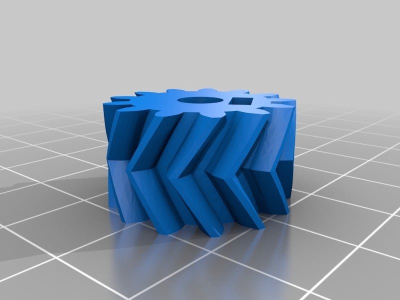 Herringbone Geared Extruder 3D Printer Model Download Free STL File ...