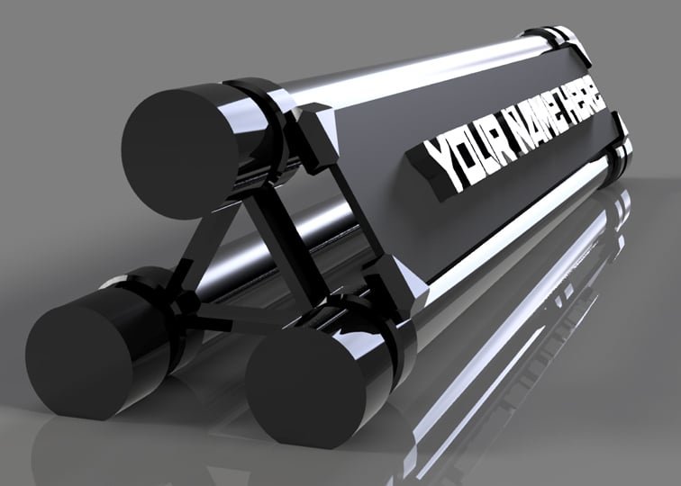 Awesome Name Plate Project 3D Printer Model Download Free STL File ...