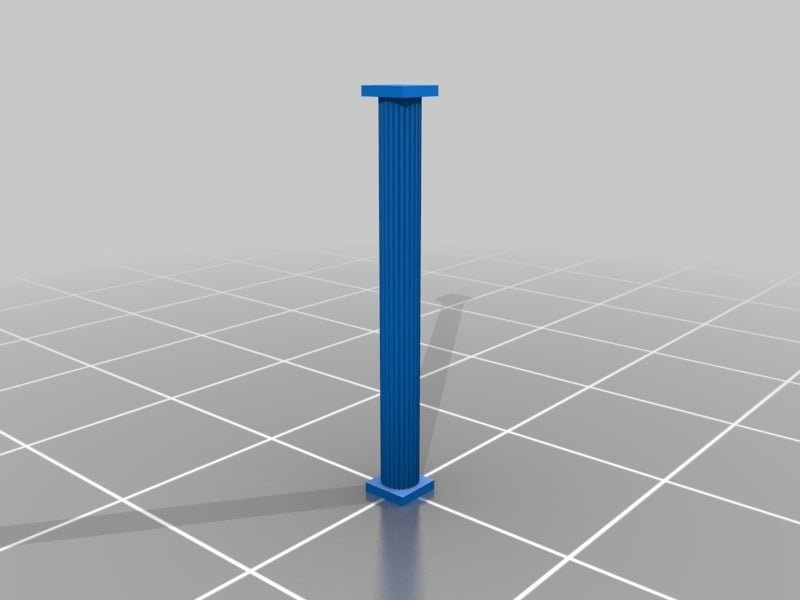 Customizable Column 3D Printer Model Download Free STL File - 3axis.co