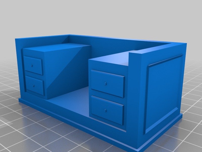 Toy Desk And Chair 3D Printer Model Download Free STL File - 3axis.co