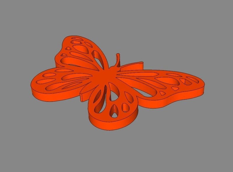 Butterfly 23 3D Printer Model Download Free STL File - 3axis.co