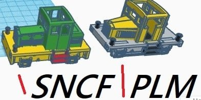 Locomotive Locotracteur BERLIET – Shunter BERLIET HO Scale 3D Printer ...