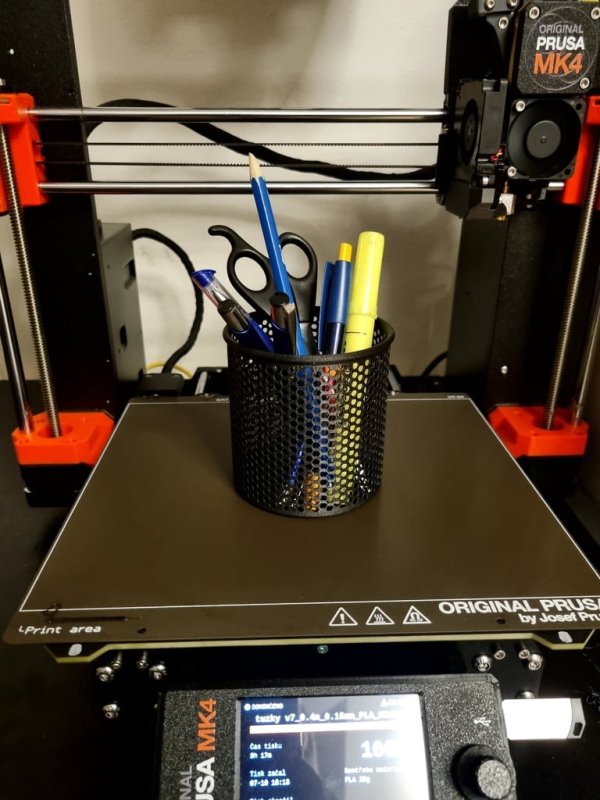 Pen Holder 3D Printer Model Download Free STL File - 3axis.co