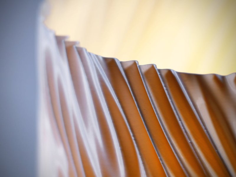 Helical Waves Lamp Shade 3D Printer Model Download Free STL File - 3axis.co