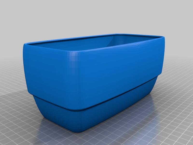 Simple Rectangular Planter 3D Printer Model Download Free STL File ...